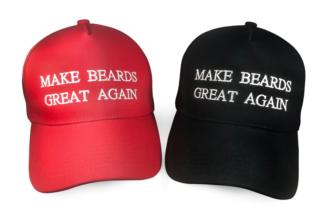 Make Beards Great Again Baseball Cap - Men's Cotton Hat - Fun Beard ...
