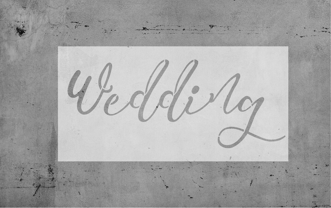 Wedding Sign Reusable STENCIL Laser Cut DIY Wedding | Etsy