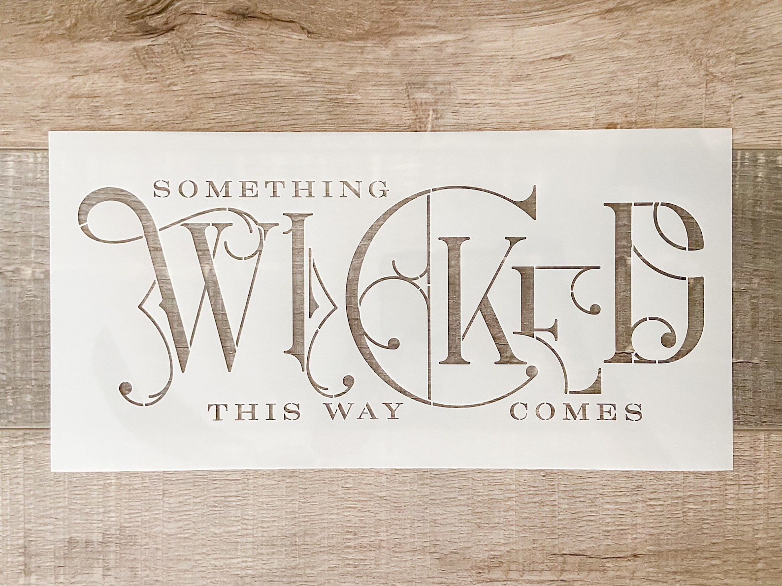 Something Wicked This Way Comes STENCIL- a Reusable DIY Craft Stencil ...