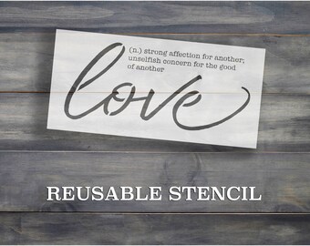 Dream Cursive Script Stencil by Studior12 DIY Inspirational - Etsy