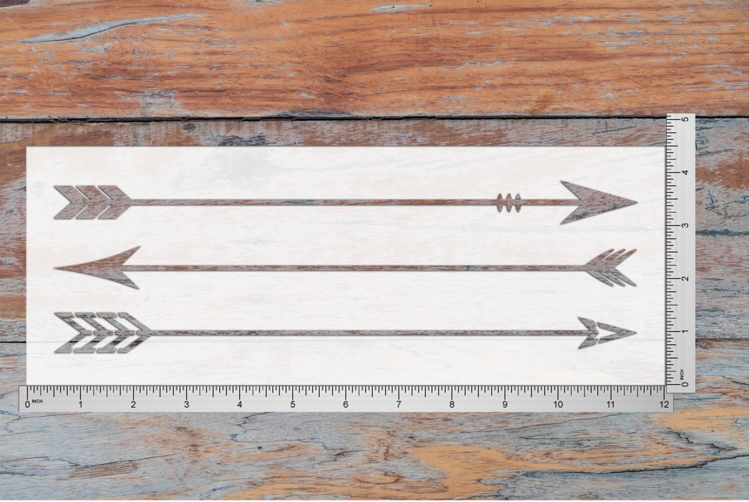 Long Arrow Stencils Set of 3 Arrows Laser Cut - Etsy