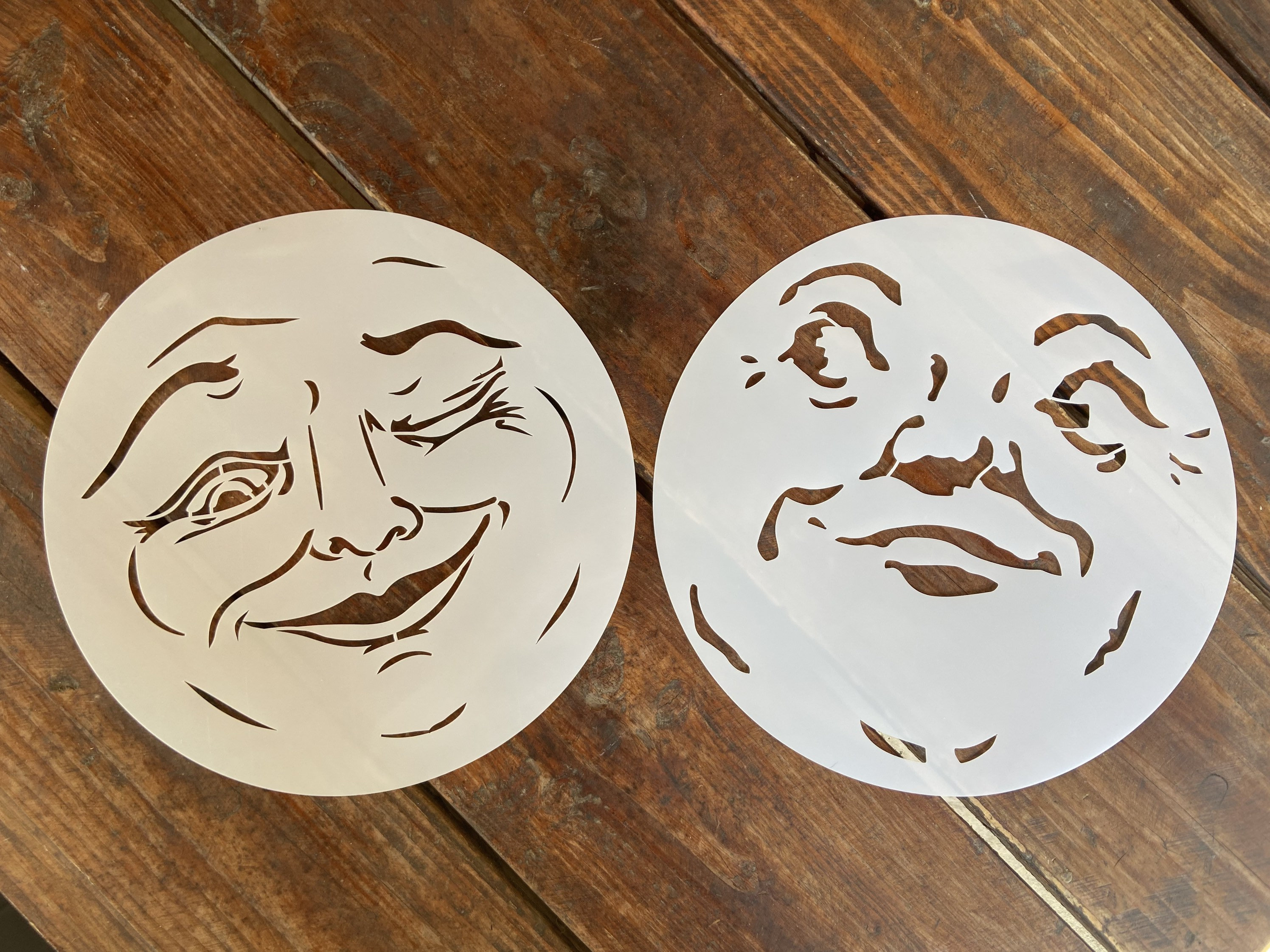 Man in the Moon Vintage Face STENCIL a Reusable DIY Craft Stencil for ...
