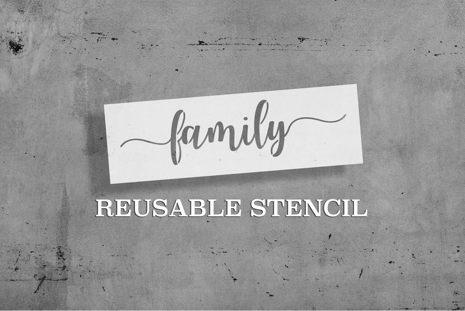 Family STENCIL Laser Cut Reusable Multiple Sizes Fast - Etsy