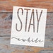 Stay Awhile Stencil | Laser Cut || - Etsy
