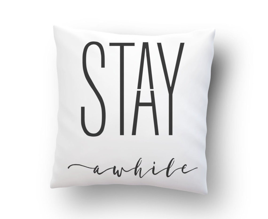 Stay Awhile Stencil Laser Cut - Etsy