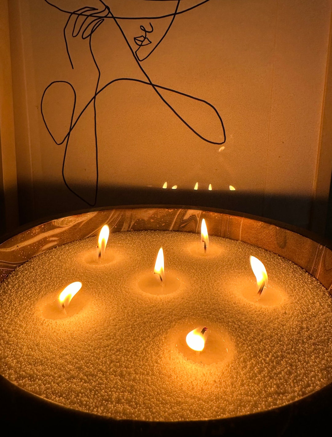 10lb 100 Wicks Wax BEADS CANDLE for Special Occasions Natural Palm Wax ...