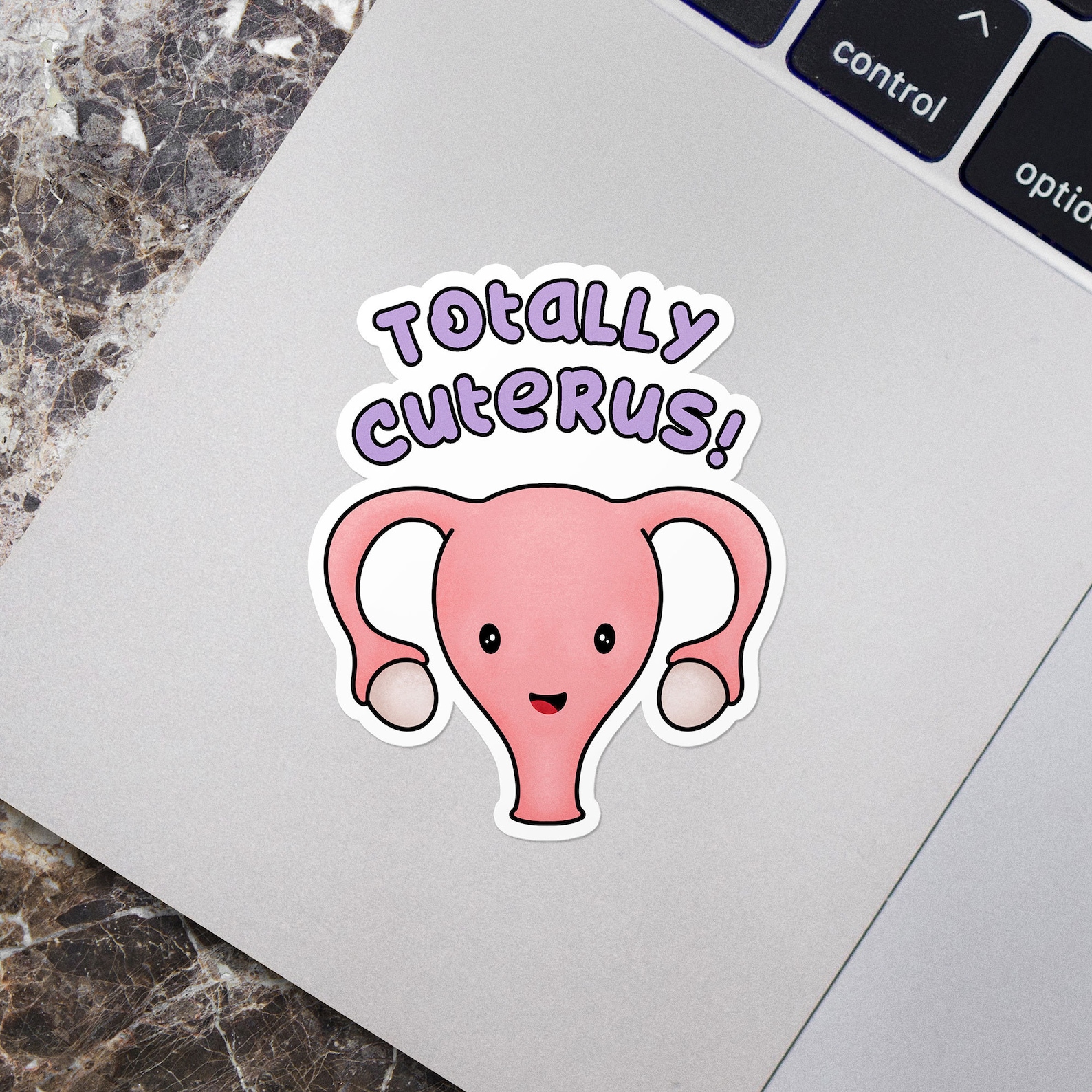 Totally Cuterus Uterus Sticker Uterus Vinyl Matte Decal - Etsy UK