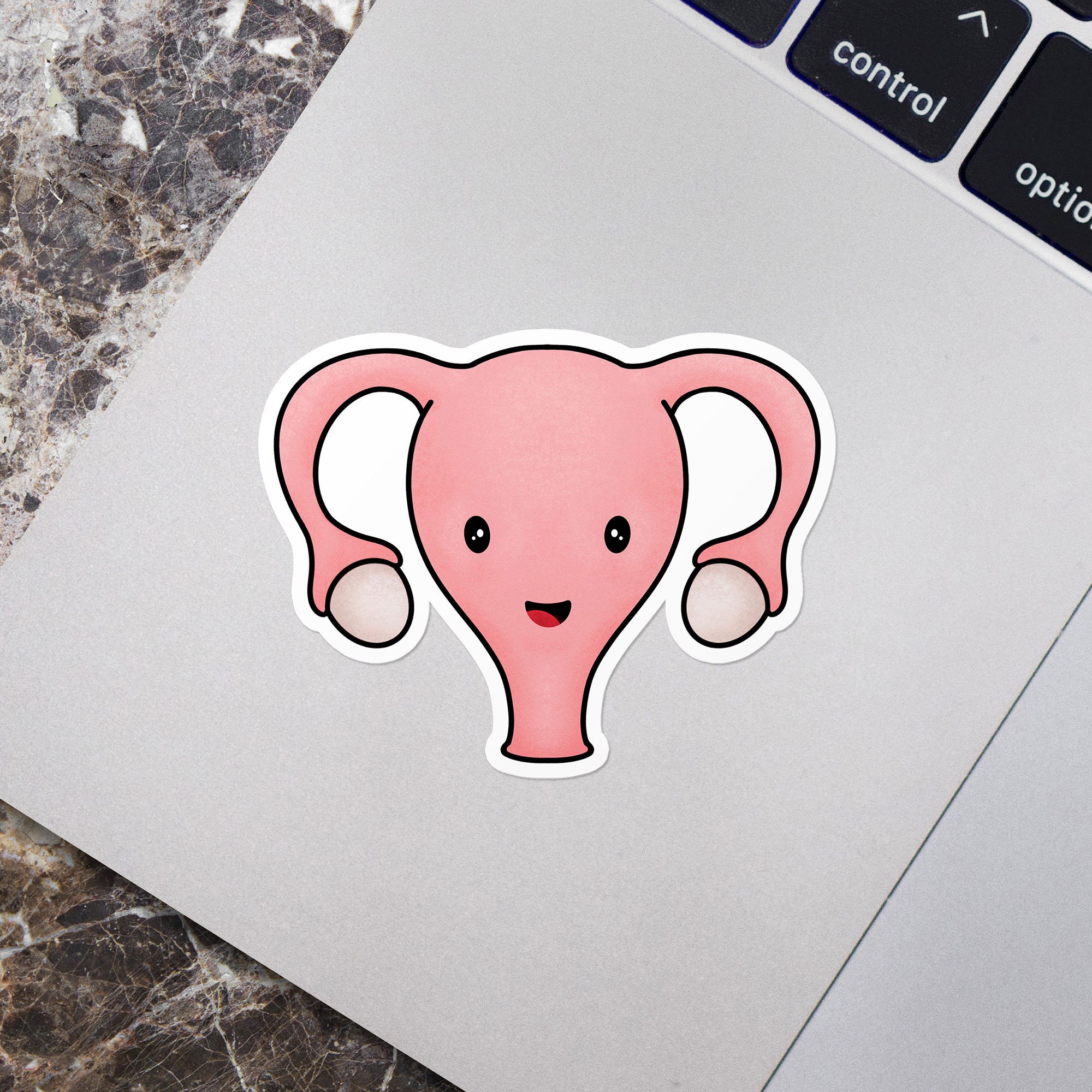 Cute Happy Uterus sticker uterus vinyl matte decal stickers | Etsy