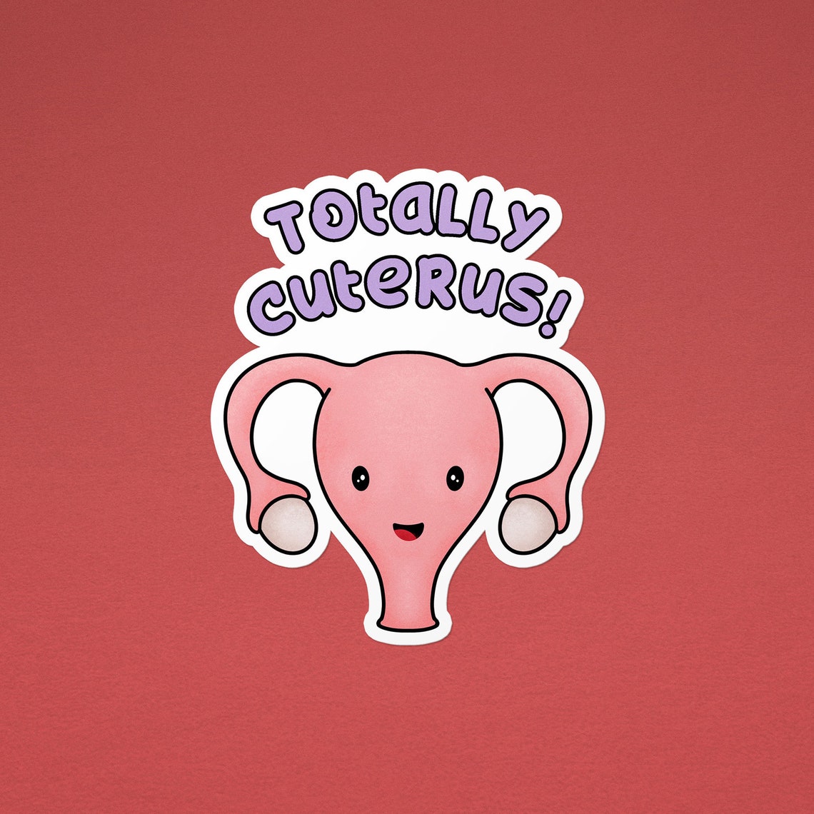Totally Cuterus Uterus Sticker Uterus Vinyl Matte Decal - Etsy UK