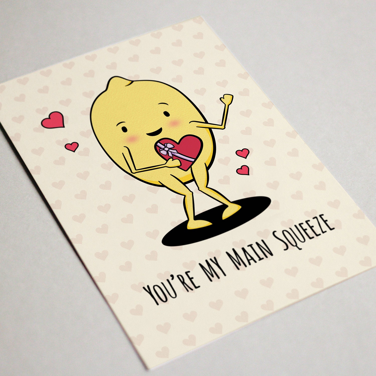 You're My Main Squeeze Greeting Card Punny Valentines Day - Etsy Denmark