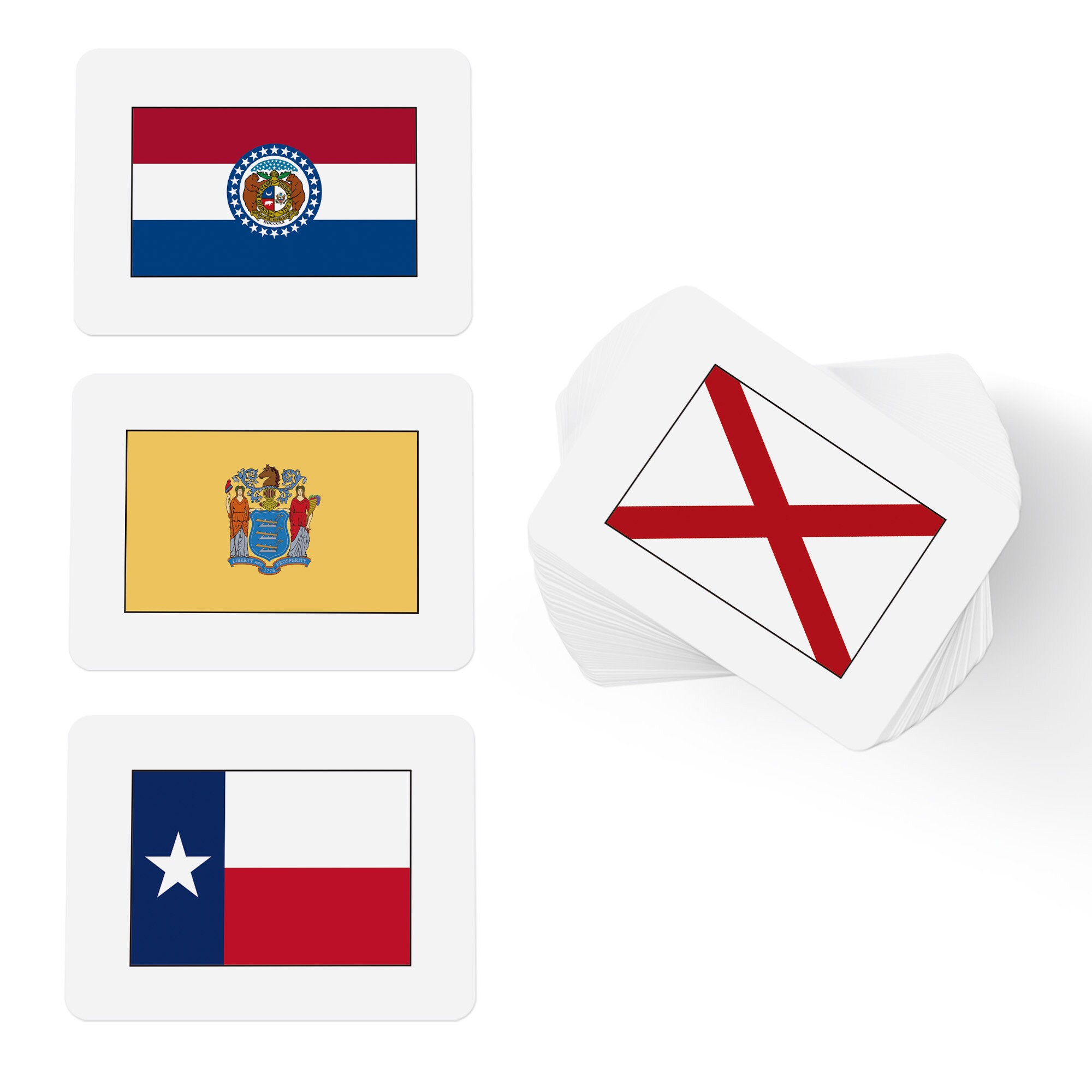 Flags of the U.S. States Flash Cards 2023 Edition - Etsy
