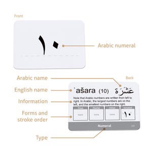 Arabic Alphabet Educational Flashcards - Etsy