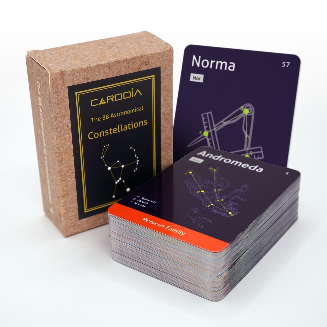 The 88 Astronomical Constellations Educational Flashcards - Etsy