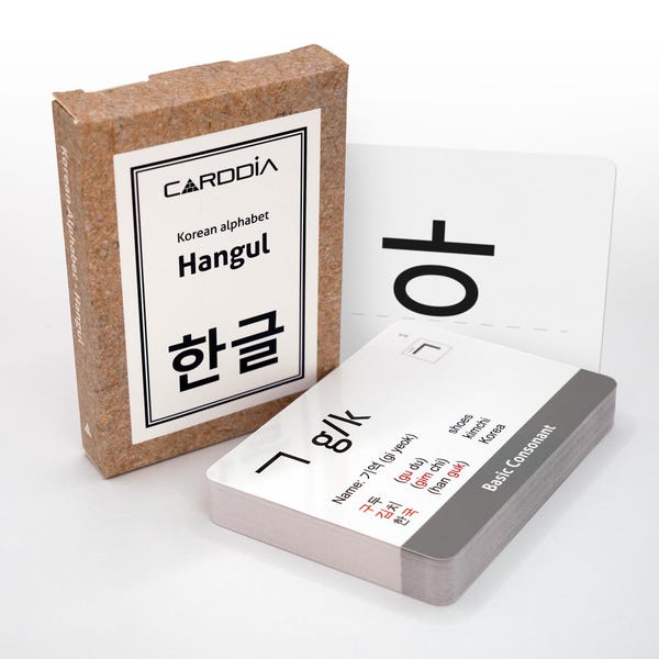 Korean Flashcards - Etsy
