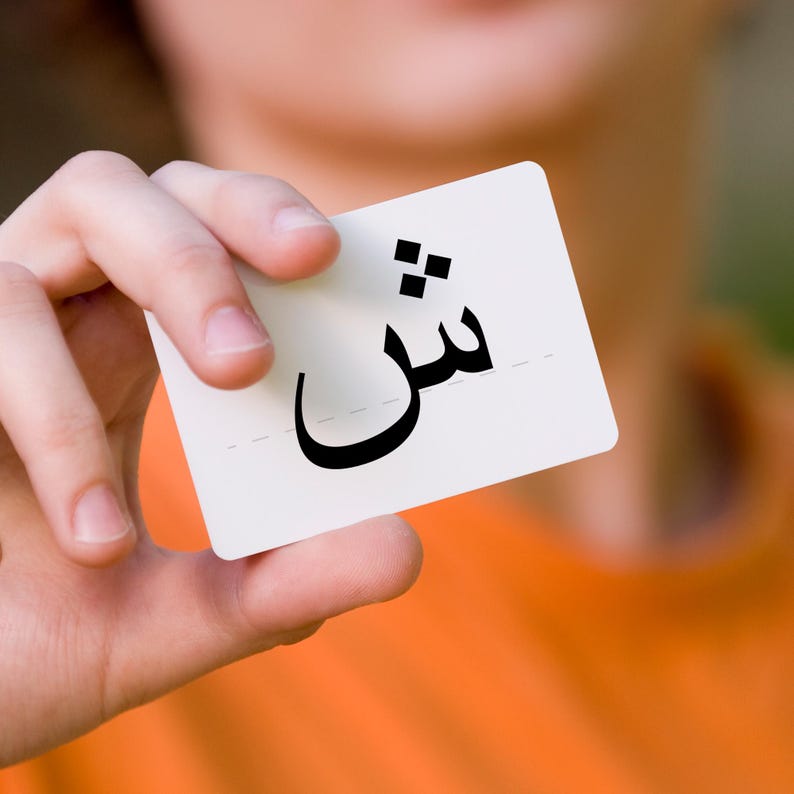 Arabic Alphabet Educational Flashcards - Etsy