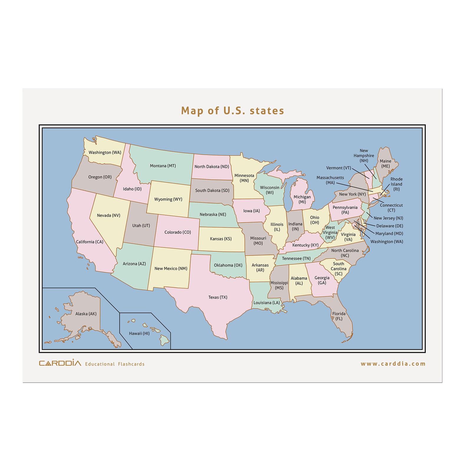 Flags of the U.S. States Flash Cards 2023 Edition - Etsy