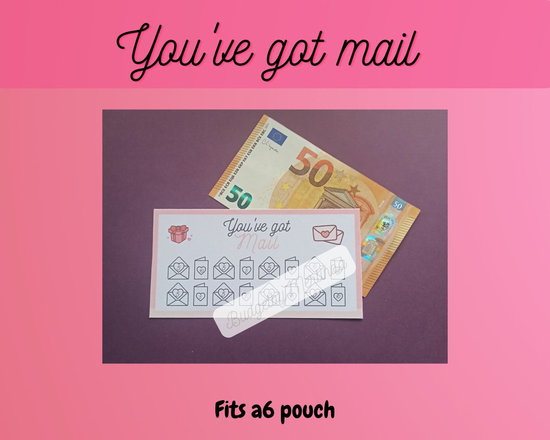 You've Got Mail Saving Challenge Sparziele Spaar Challenge Lowbudget - Etsy