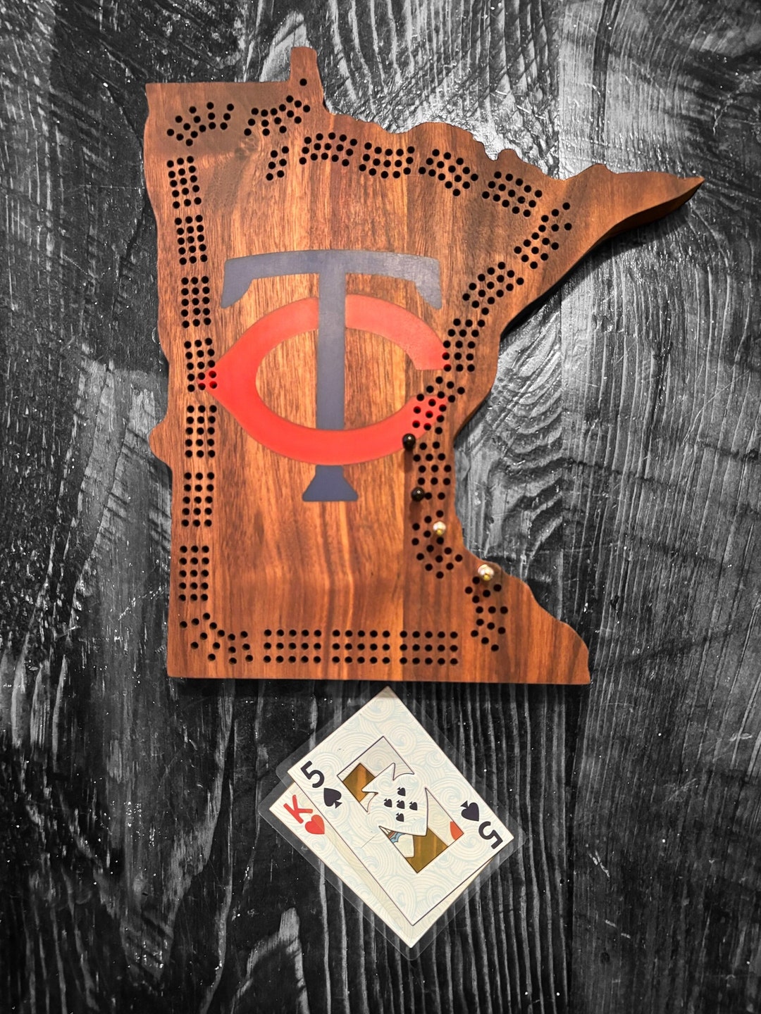 Minnesota Twins Cribbage Board - Etsy