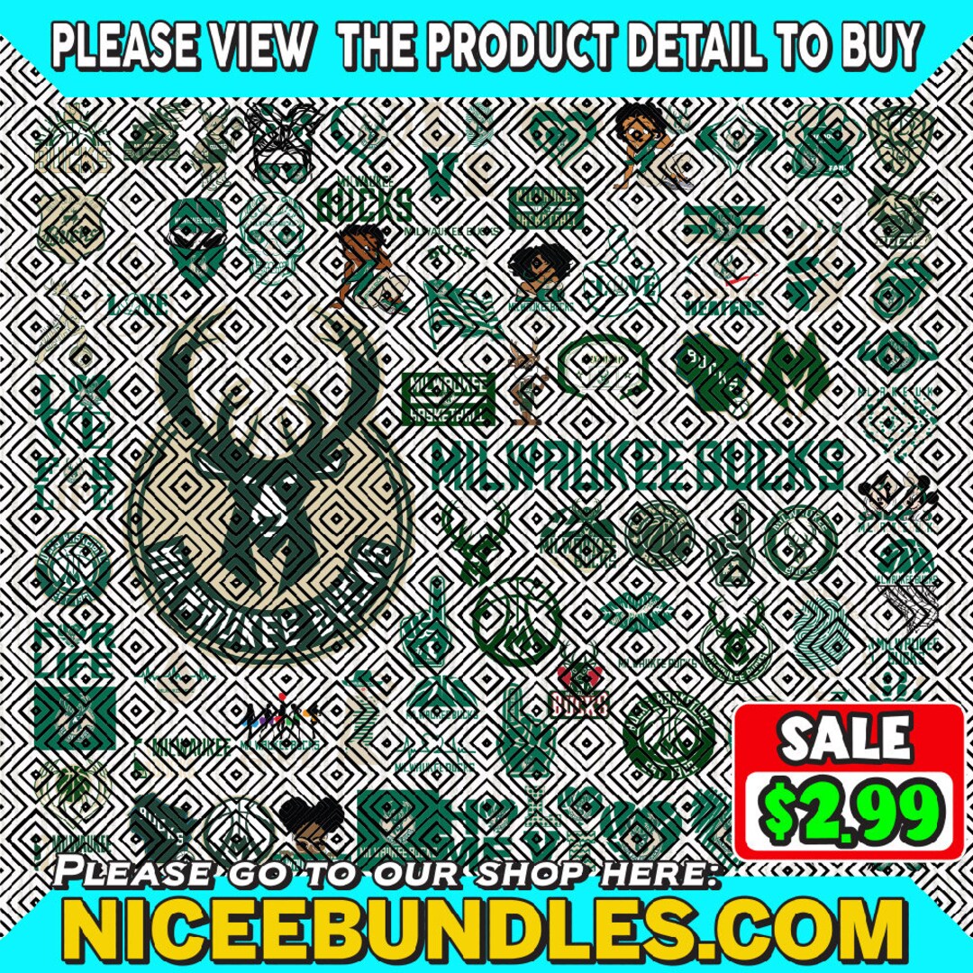 80 Files Milwaukee-bucks Team Bundles Svg, Milwaukee-bucks Svg, N-B-A ...
