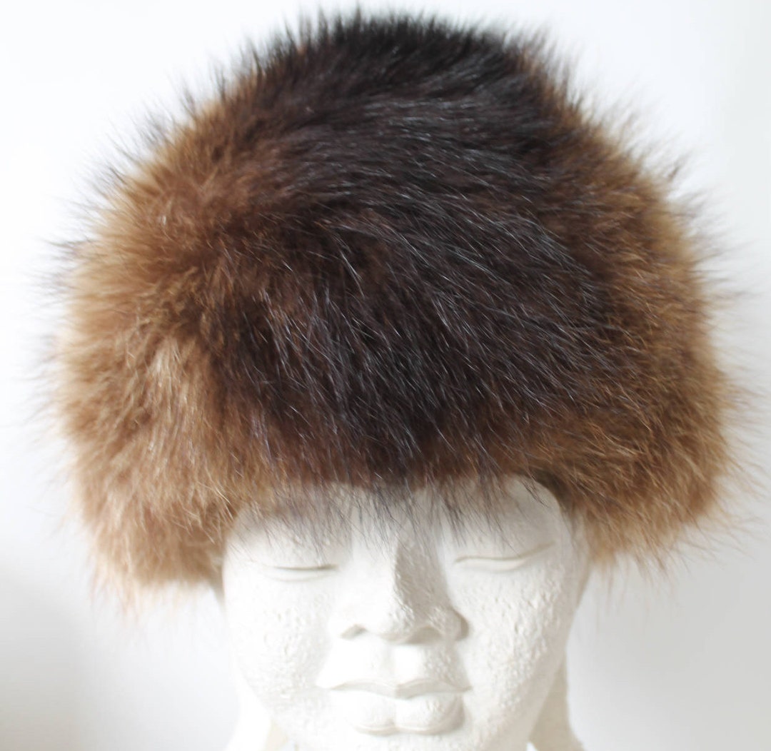 Fur Hat/fur Toque/russian Fur Hat/brown Fur Hat/brown Fur Hat/fur ...