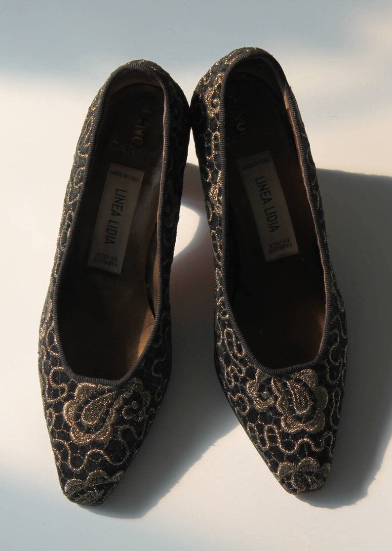 Vintage Brocade Shoes / Vintage Brocade Shoes / Princess Shoes | Etsy