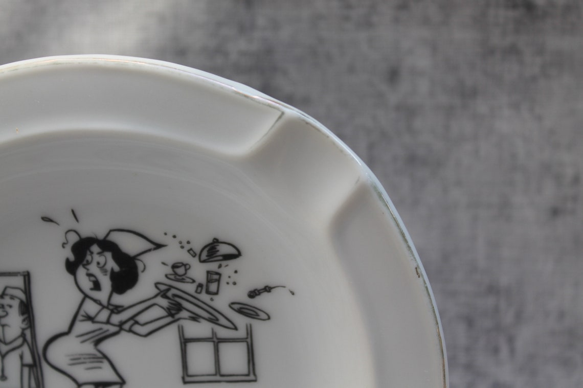Fun Ashtray Retro Decorative Alley Antics by Banks/ Doctor, Nurse ...