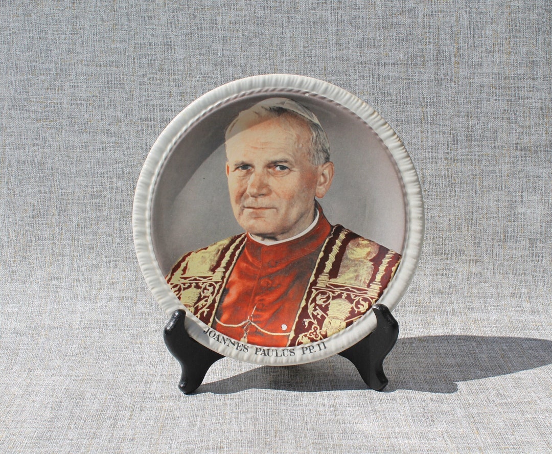 Vintage John Paul II Decorative Plate/ Joannes Paulus PP.II / Catholic ...