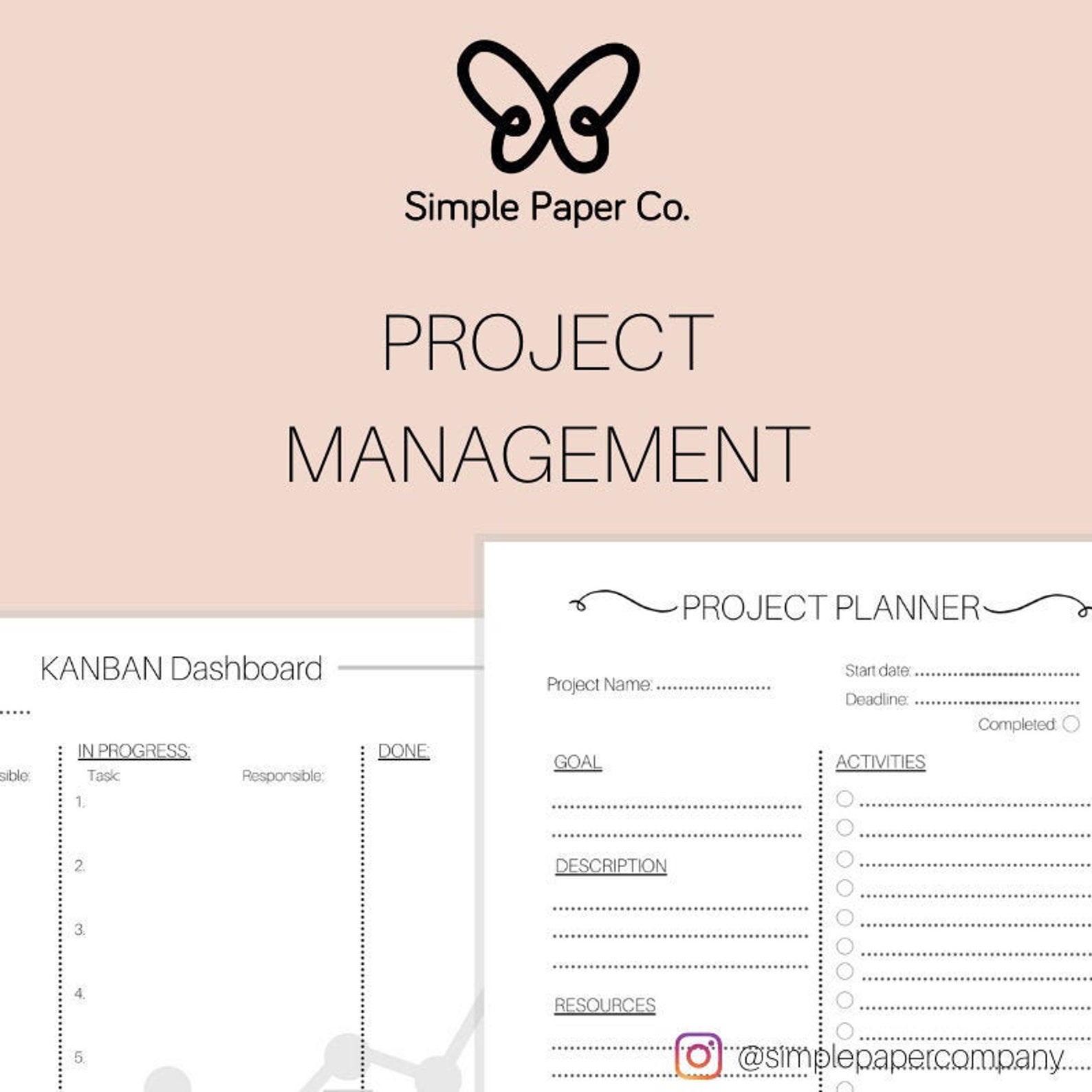 Project Management | PRINTABLE | Simple Paper Co. - Etsy
