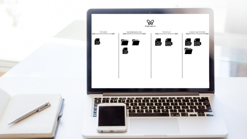 Desktop Organizer | DIGITAL | Simple Paper Co. - Etsy