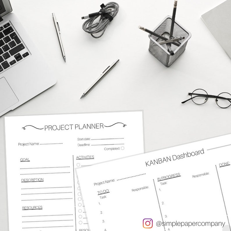 Project Management | PRINTABLE | Simple Paper Co. - Etsy