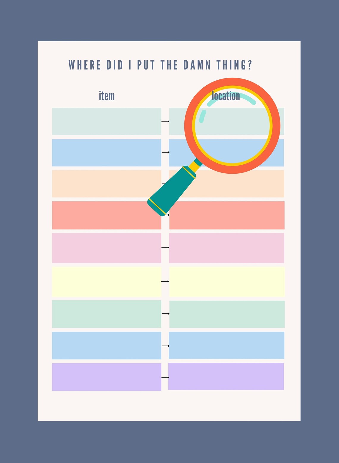 Printable Trackers and Lists for Organization Digital - Etsy Canada