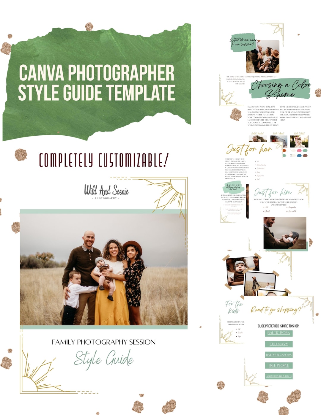 Canva Photographer Style Guide Template - Etsy