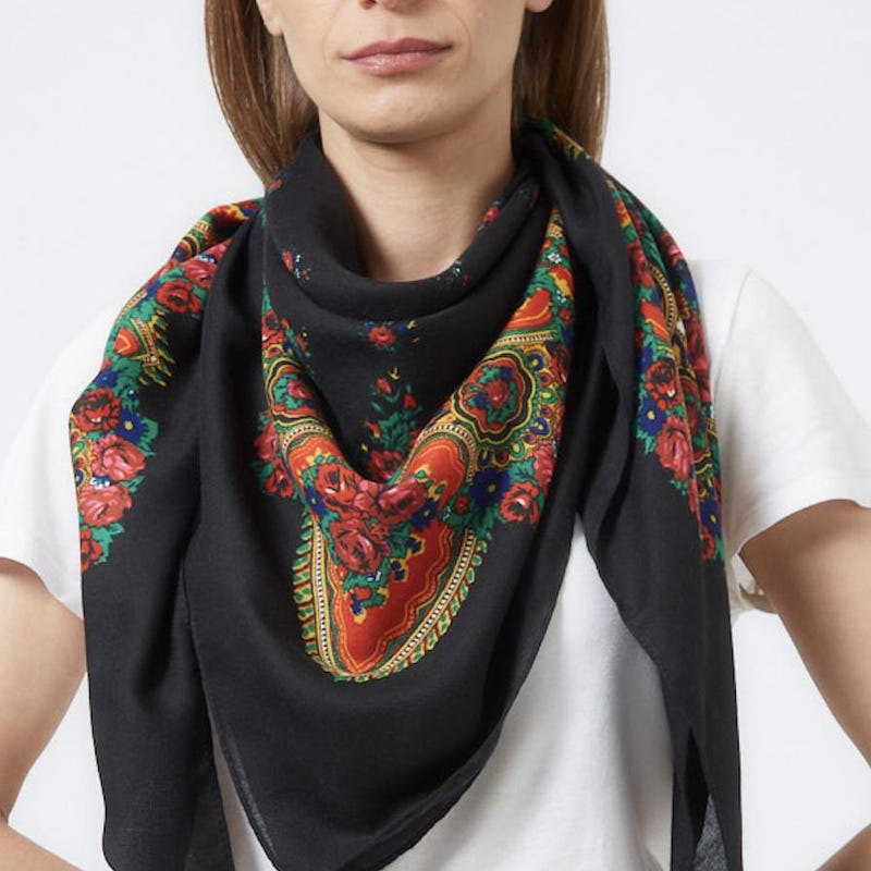 Russian Blue Head Scarf - Etsy UK