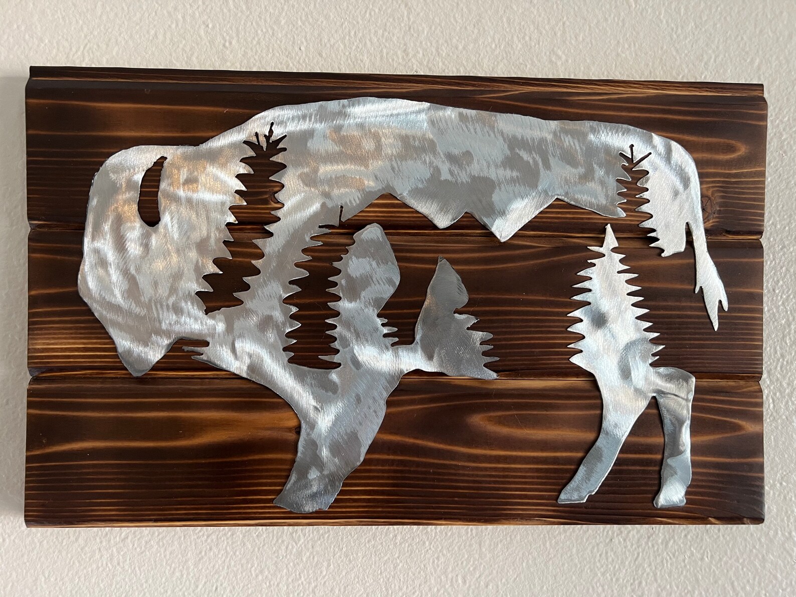 Metal Art Bison Art Metal Buffalo Colorado Buffaloes | Etsy