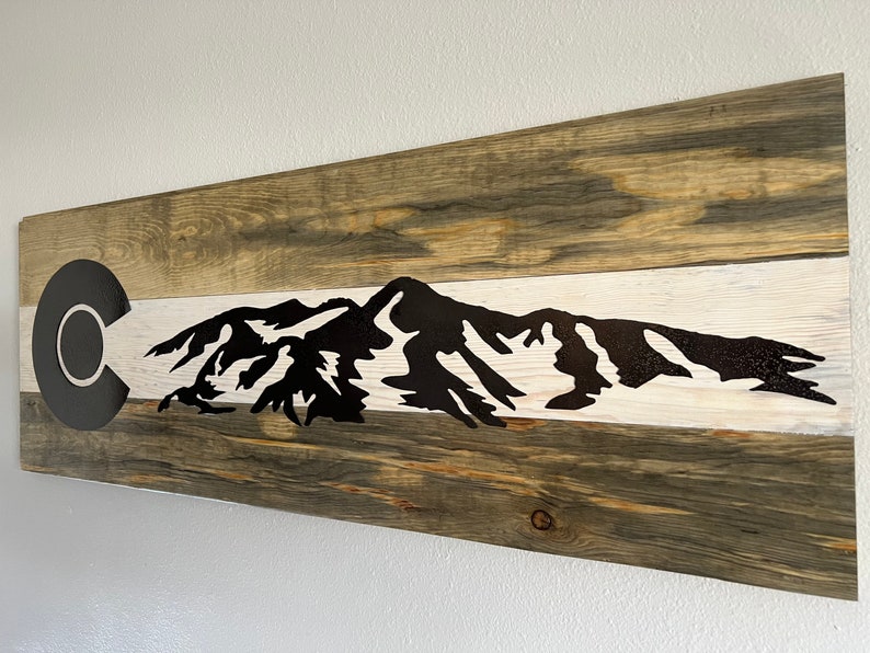 Beautiful Colorado Wall Art Metal Wall Art Wooden Colorado | Etsy