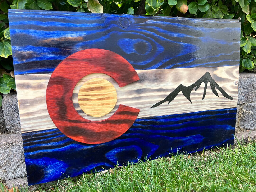Colorado Wall Art, Colorado Art, Colorado Gifts Colorado Flag, Made in ...