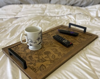 Wooden Remote Tray - Etsy