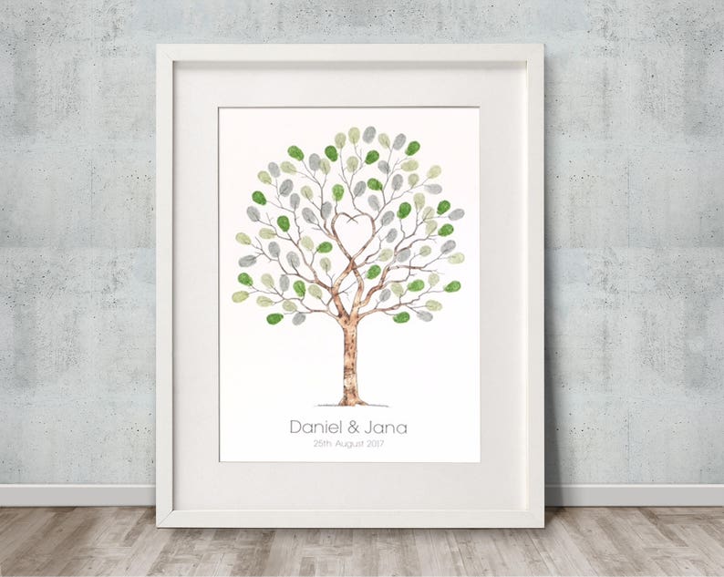 A3 Size Fingerprint Tree Guest Book unity Tree - Etsy