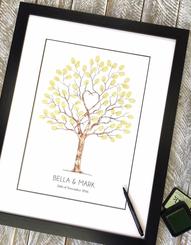 A3 Size Fingerprint Tree Guest Book unity Tree - Etsy