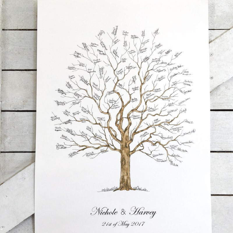 Guest Book Tree - Etsy