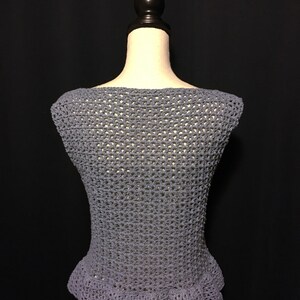 Crochet Pattern - Weekend Lover Top - Peplum Tank Top - PDF PATTERN - Etsy