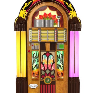 Juke Box #1 Wall Decal Vinyl Graphic 50's 60's 70's Music Tunes Radio ...