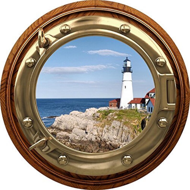 Lighthouse 2 Porthole Window Wall Decal Vinyl Sticker 3D - Etsy