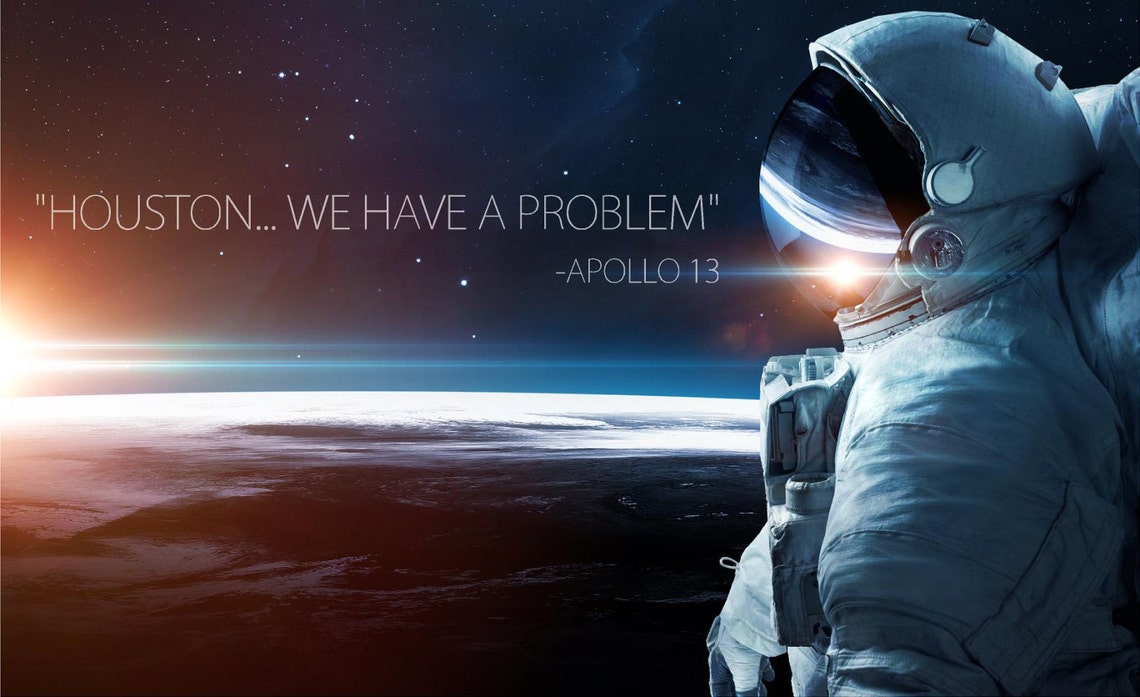 Mini-mural Houston We Have A Problem Wall Decal Sticker Decal - Etsy