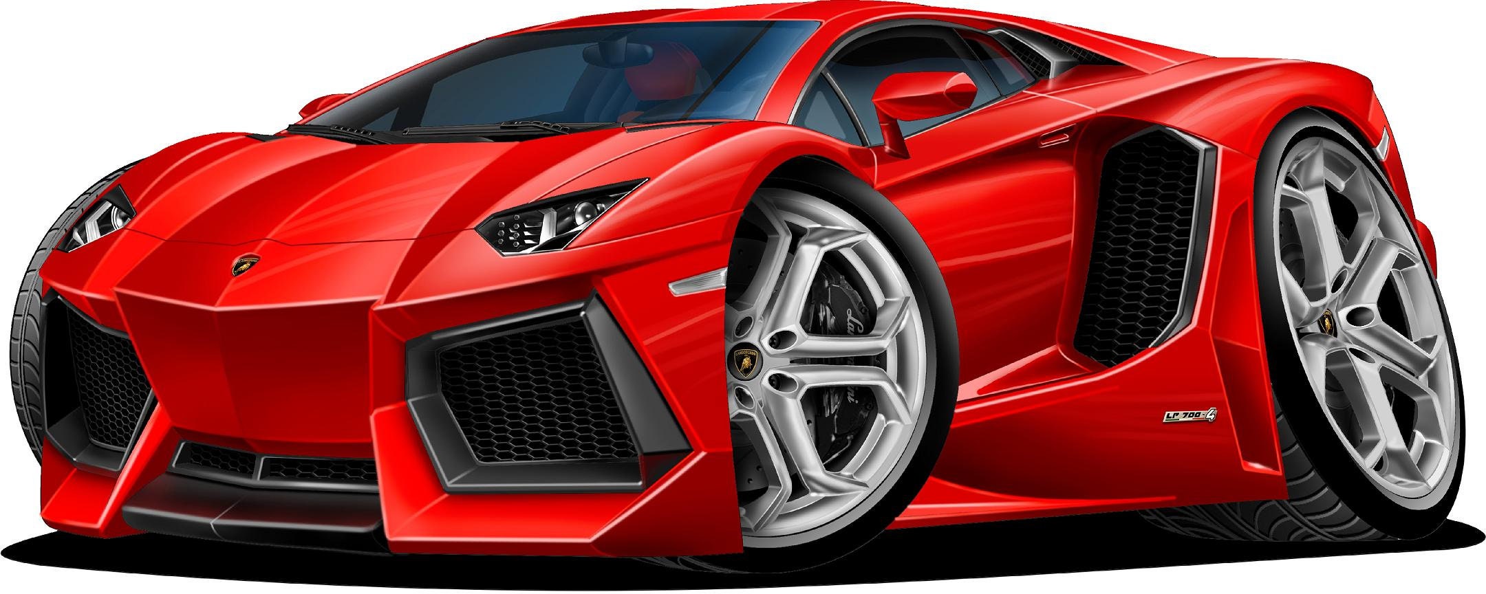Lamborghini Aventador V12 Wall Decal 3D Cartoon Car Luxury - Etsy.de