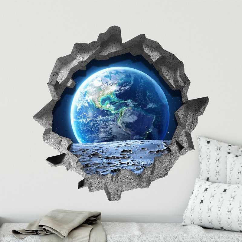 Hole in Wall Decal - Etsy