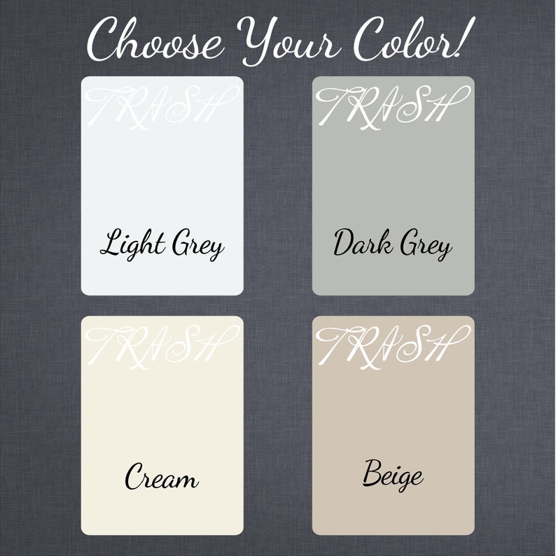 Trash Can Removable Vinyl Decal Sticker Splash/anti Scuff Guard Wall ...