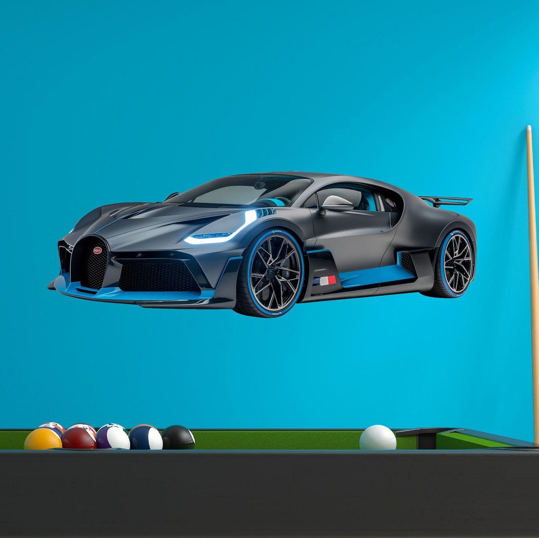 Bugatti Divo Wall Decal Luxury Hyper Exotic Sports Car Removable Vinyl ...