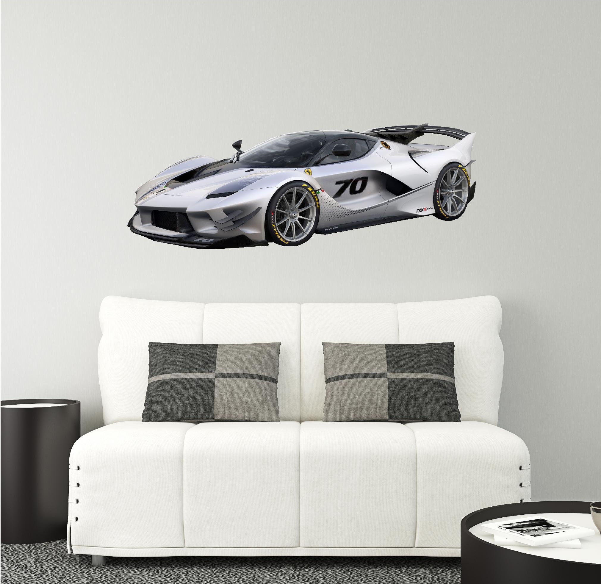 Ferrari FXXK Evo Wall Decal Sticker Sports Car P Zero Racing - Etsy