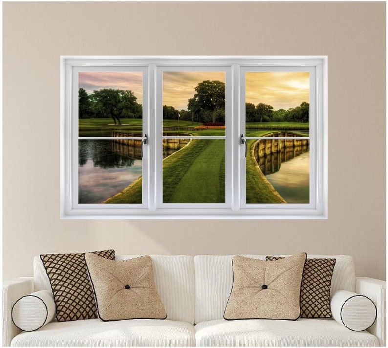 Golf Wall Decals Including Artistic Golf Views and Golf Quotes